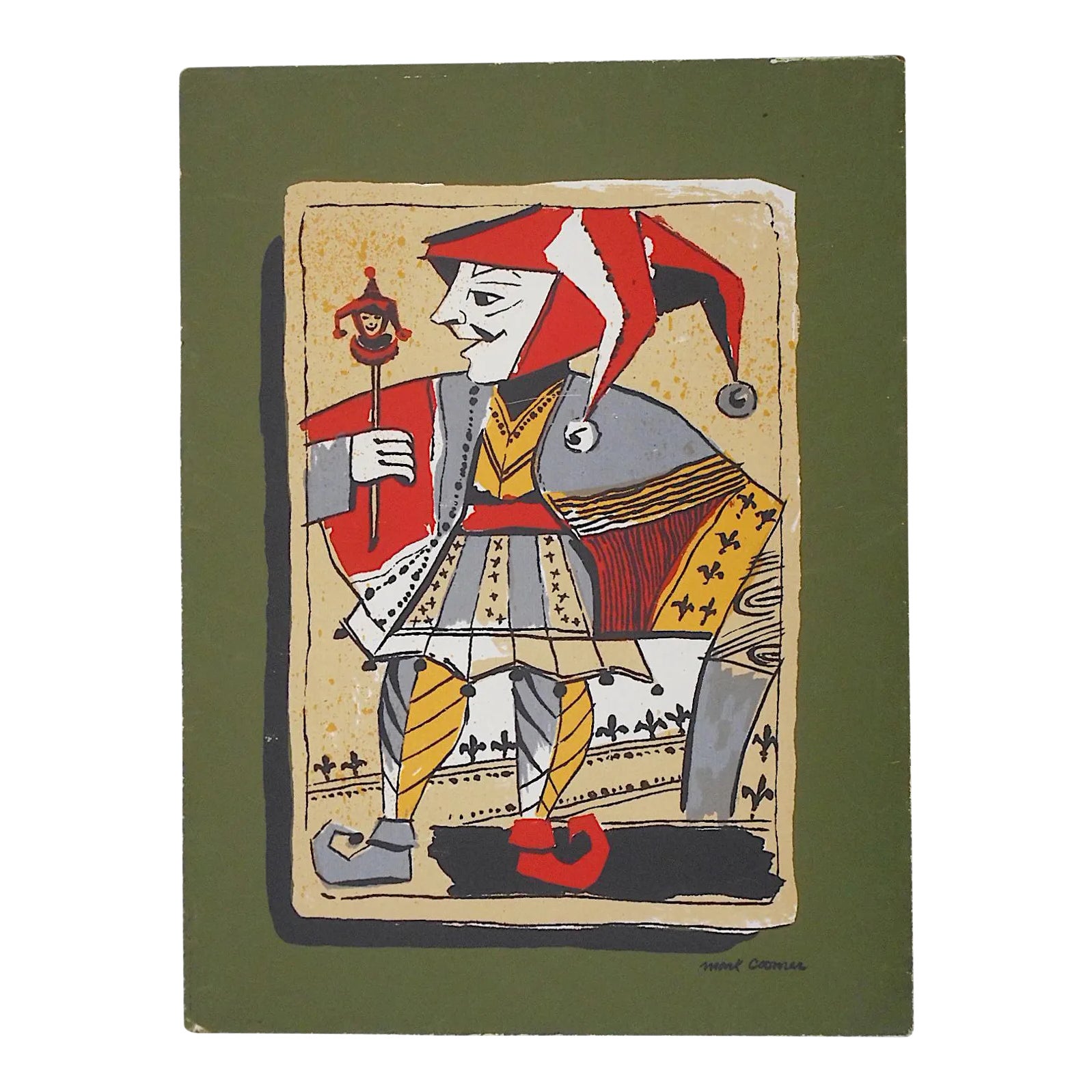 Vintage Ltd. Ed. Serigraph-Mark Coomer-Listed American Artist-Jack Of ...