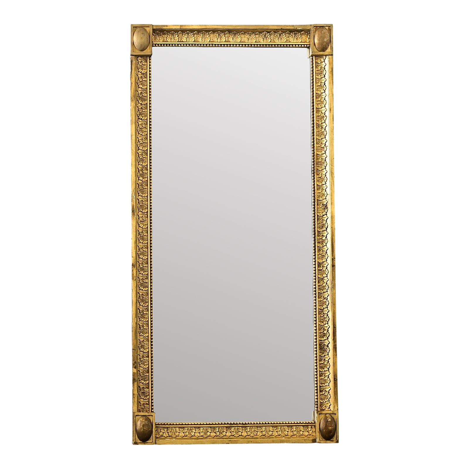 Dutch 19th Century Gilt Symmetrical Mirror | Chairish