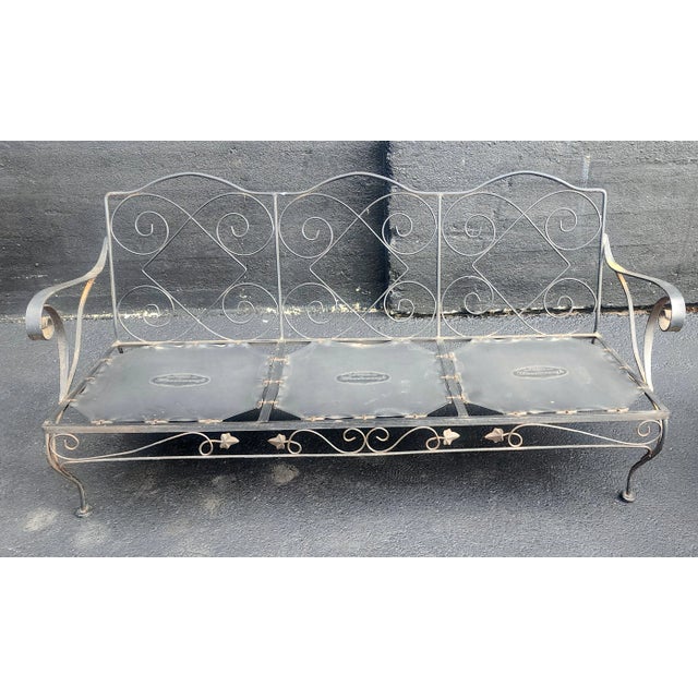 Vintage 1960s 7 Piece Meadowcraft Birmingham Al Wrought Iron Patio ...