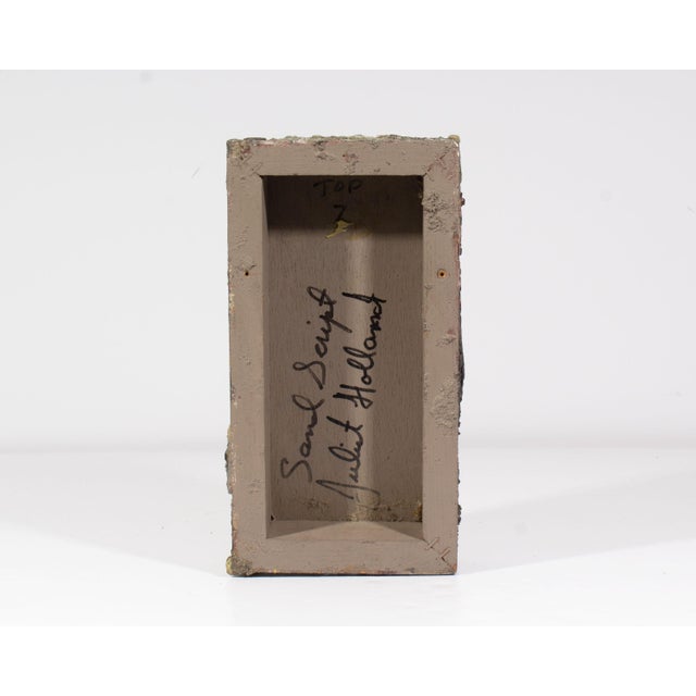 Signed “Sand Script 7” Mixed Media Assemblage by Juliet Holland | Chairish