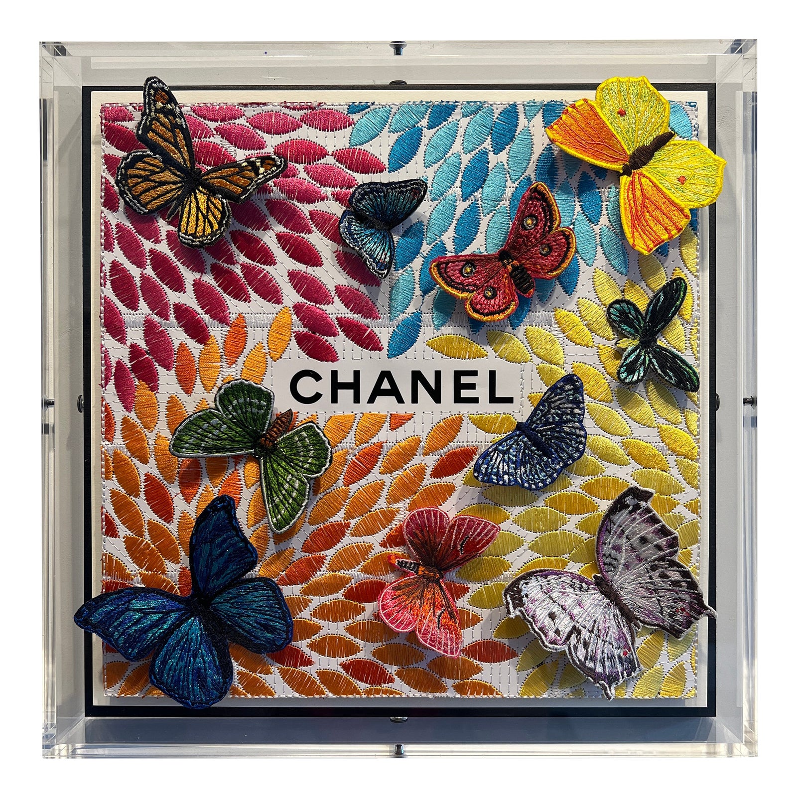 Floral Petals Original Textile Art by Stephen Wilson | Chairish