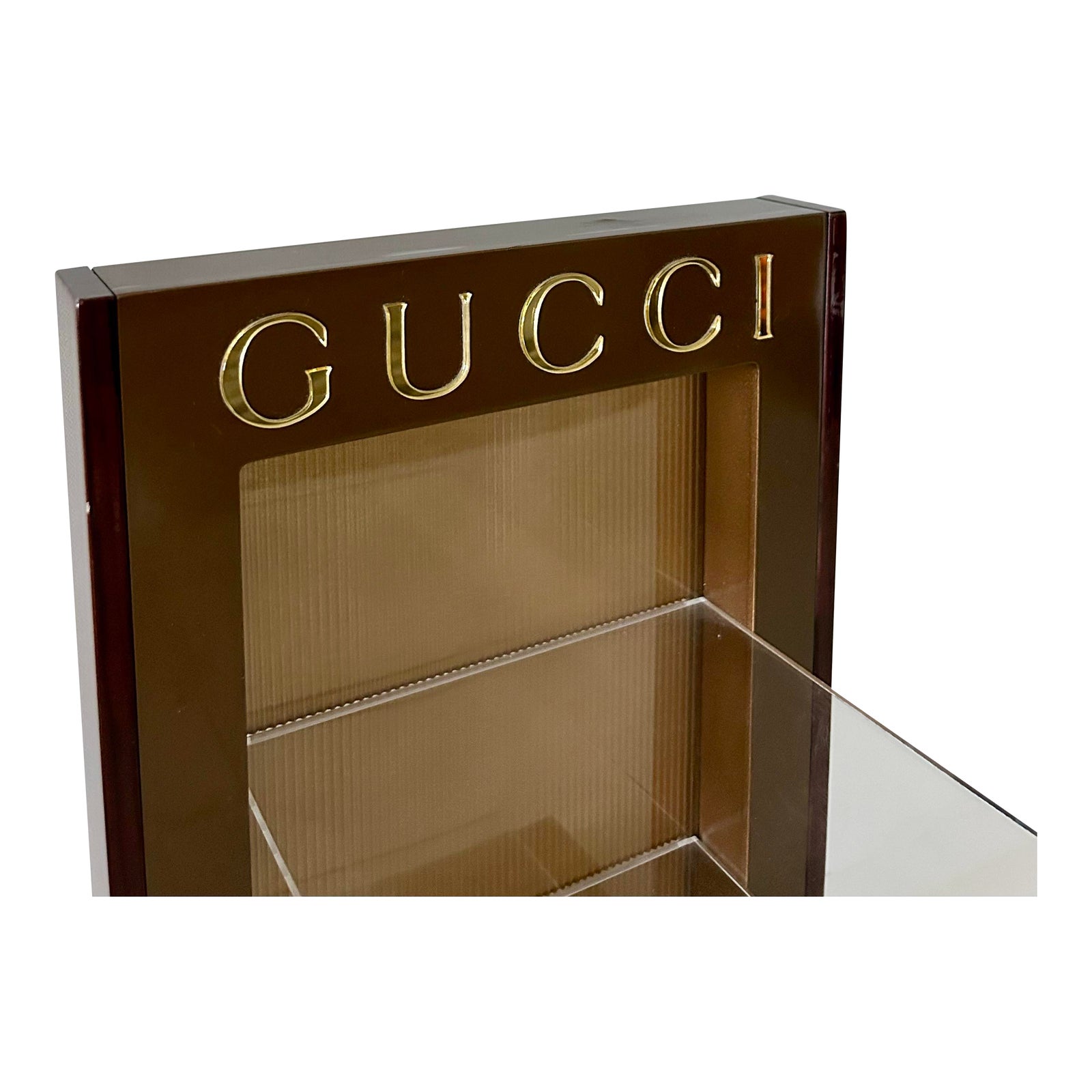 1990's Gucci Display Shelf | Chairish