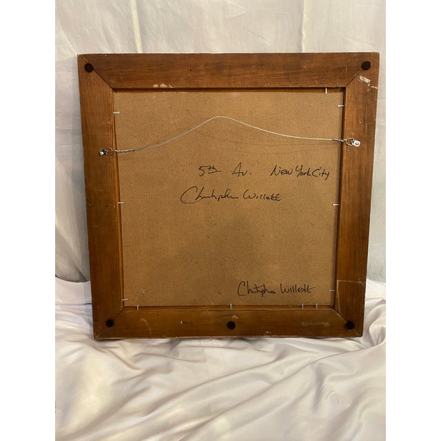 Christopher Willett Fifth Avenue New York City Oil Painting, Framed ...