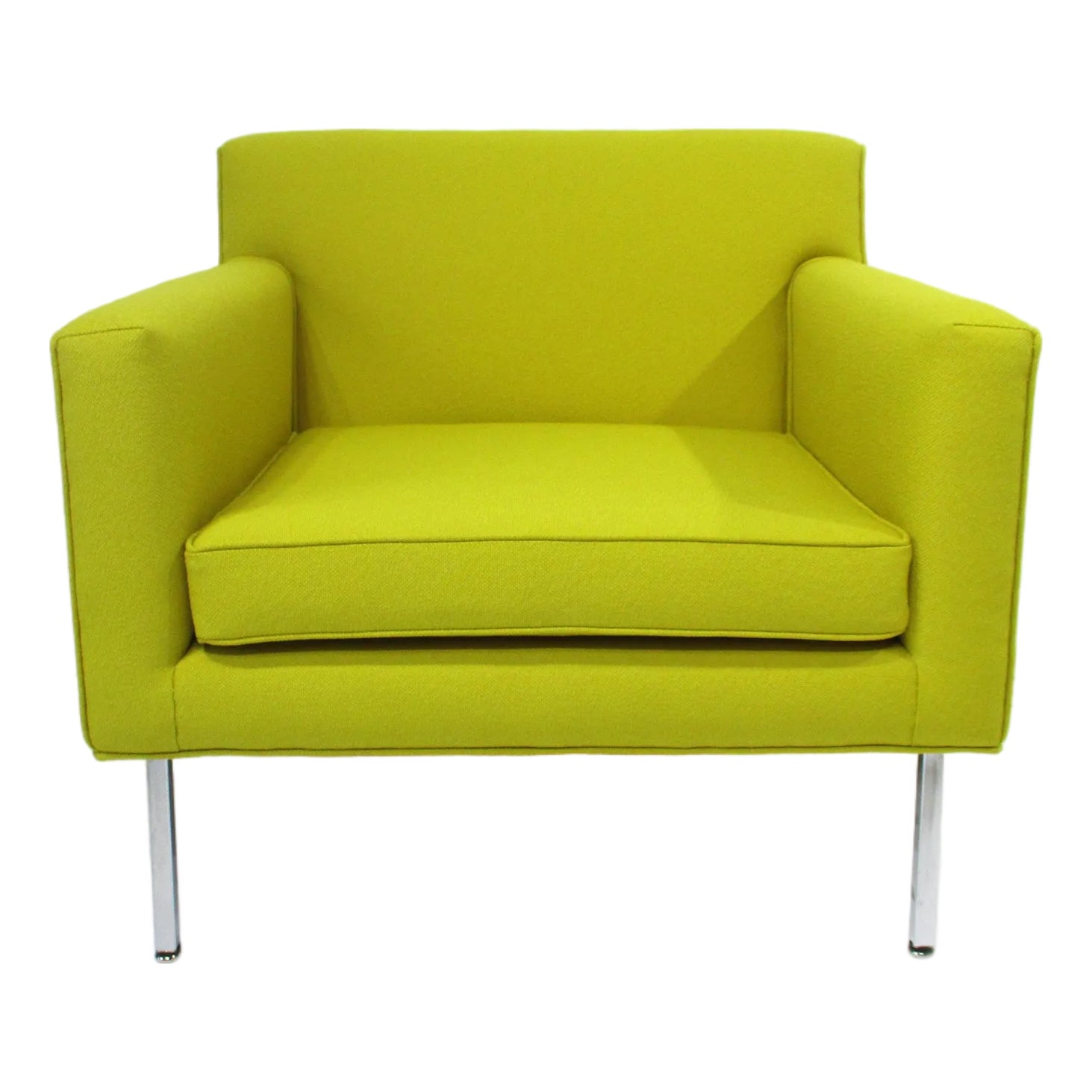 Janet Rosenblum Mid Century Lounge Cube Chair in the Style of George ...