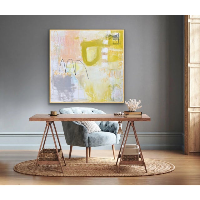 Sarah Trundle, Contemporary Abstract Painting, "Mark My Words" | Chairish