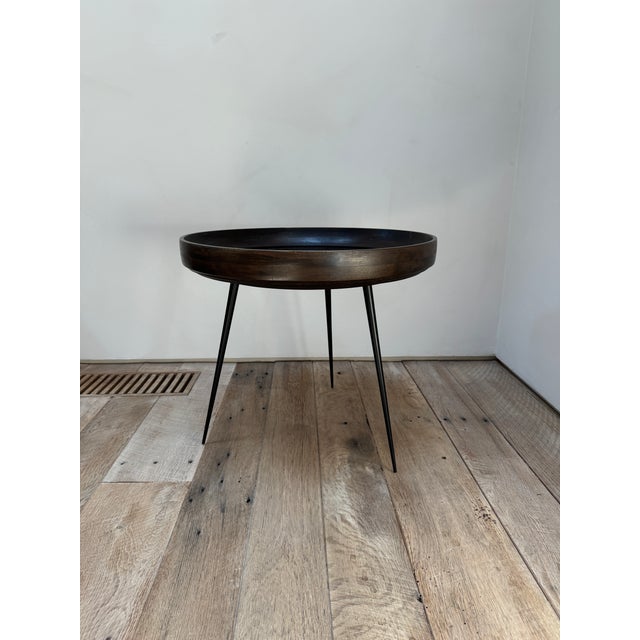 Mater Round Mango Wood Bowl Side Table | Chairish