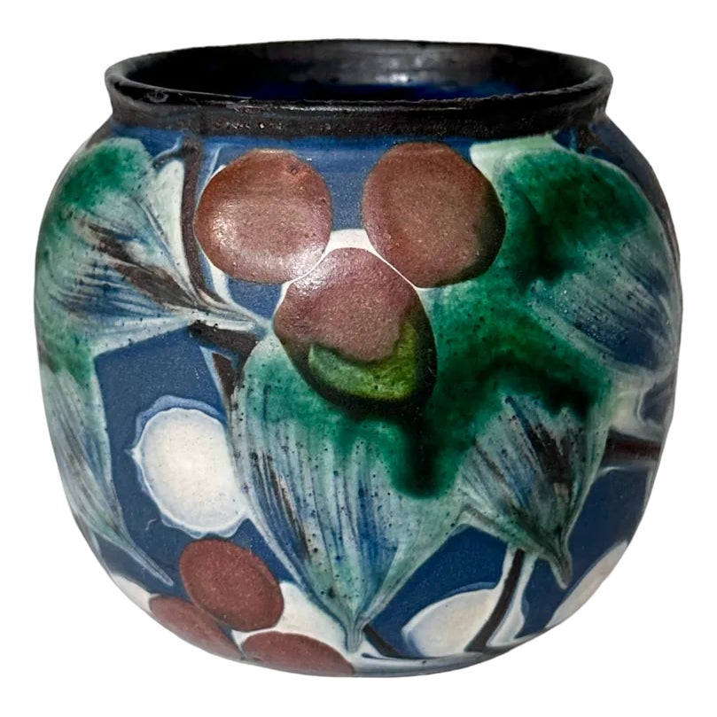 Art Nouveau Studio Ceramic Vase by Herman August Kähler, Denmark, 1930s ...