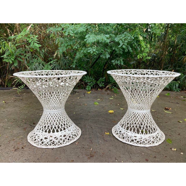 Vintage Russell Woodard Spun Fiberglass Side Tables - Set of 2 | Chairish