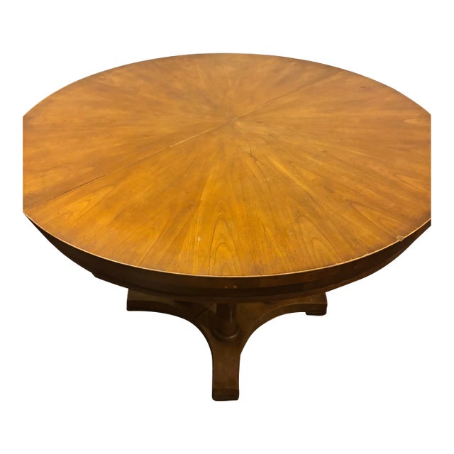 Baker Furniture Antique Dining Table With Leaf Extension | Chairish
