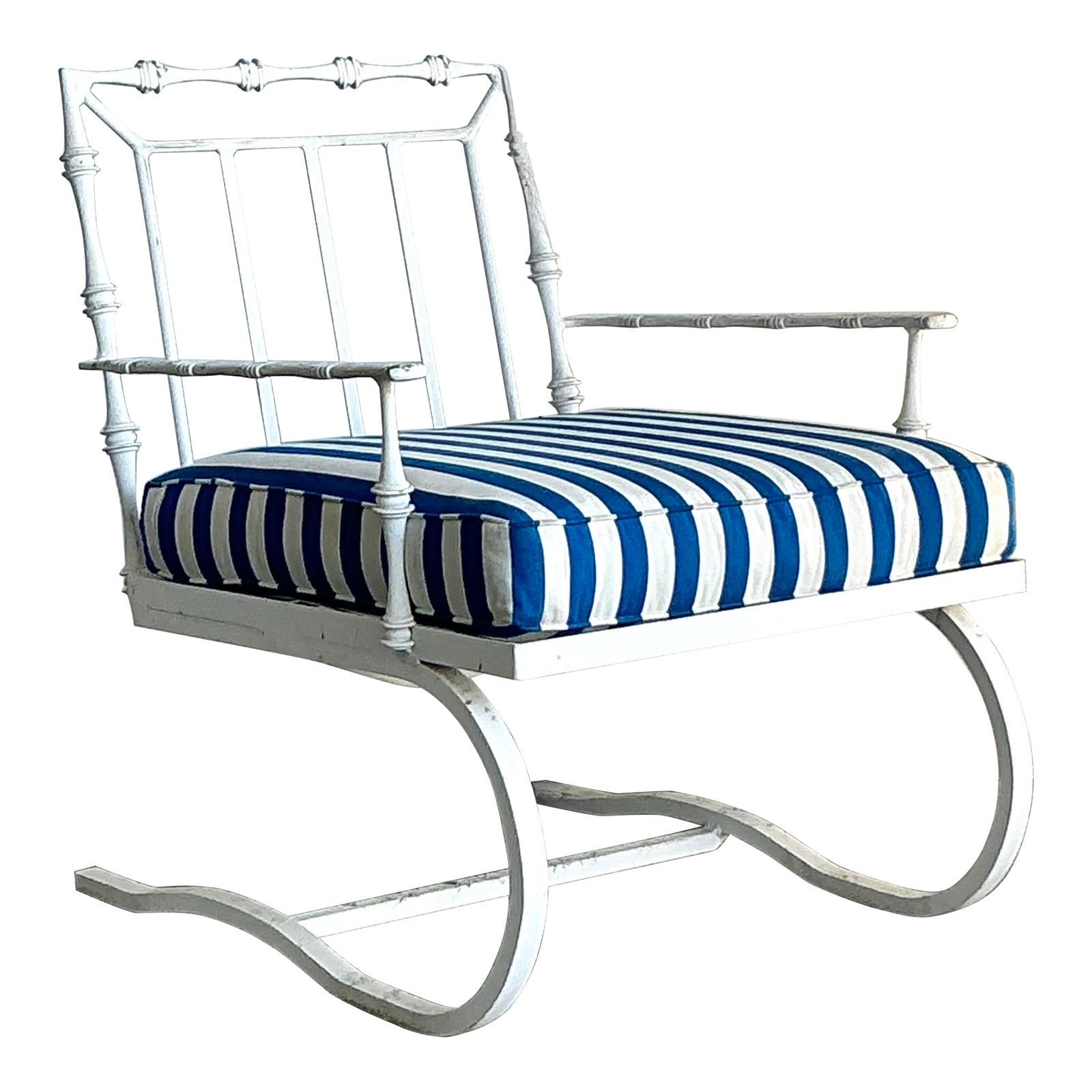 Vintage Regency Phyllis Morris Springer Lounge Chair | Chairish