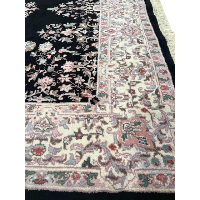 2010s Fine Hand Knotted Persian Kerman Design | Chairish