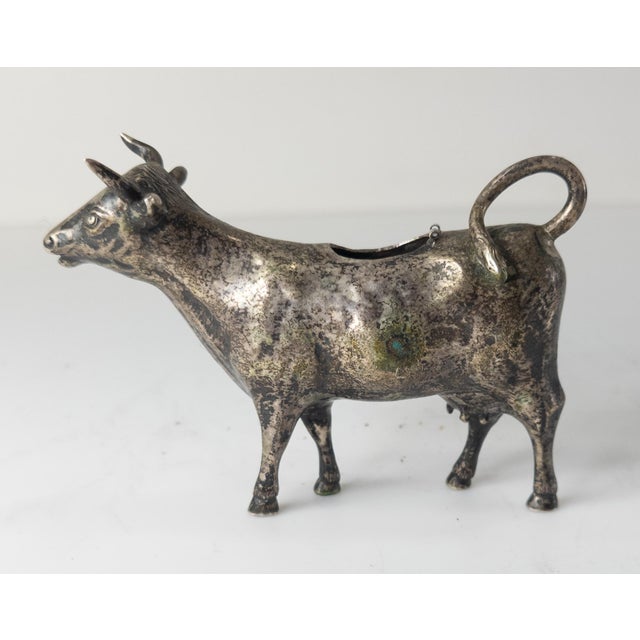 19th Century Continental European German .835 Silver Cow Form Creamer ...
