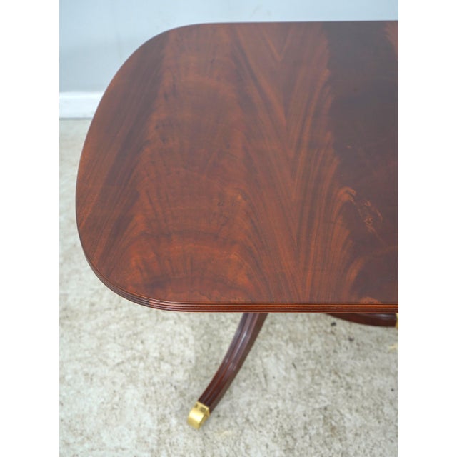Kindel Figural Flame Mahogany Dining Room Table | Chairish