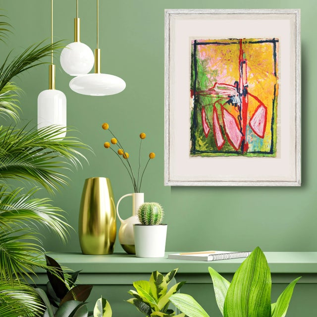 "Secrete #3" Original Abstract Modern Mixed-Media Drawing by Mel Rea ...
