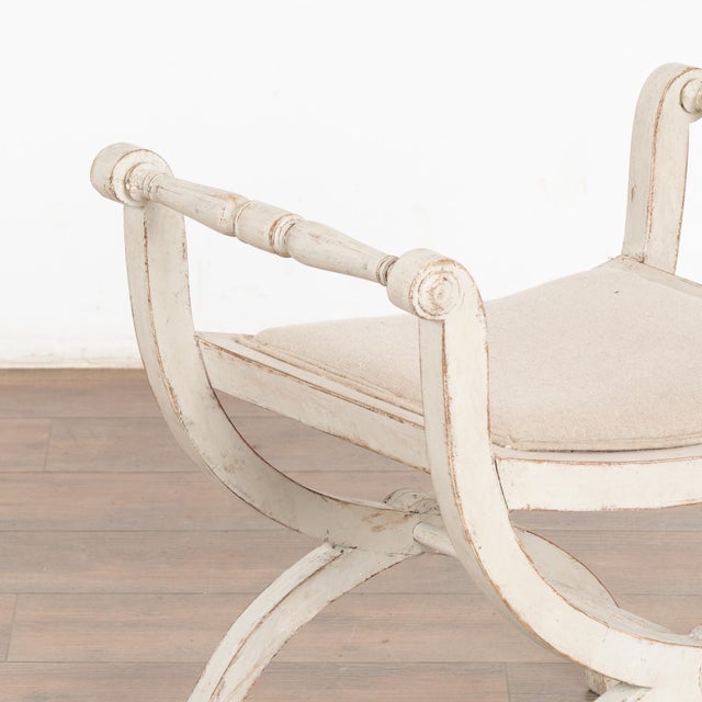 White Painted Gustavian Stool, Sweden Circa 1820-40 | Chairish