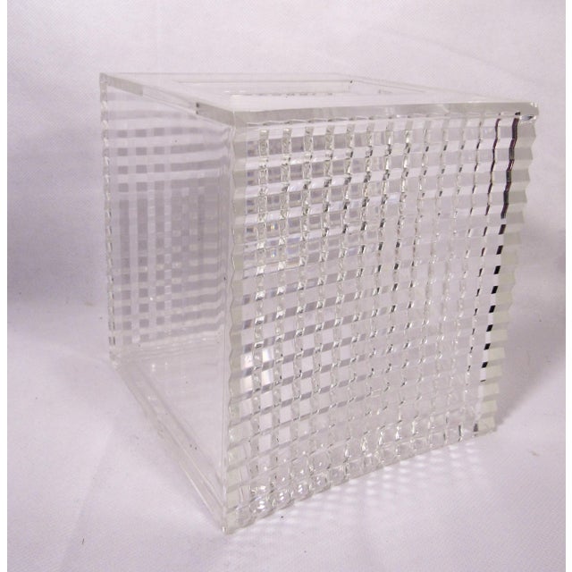 Mid Century Sally Designs Lucite Tissue Box Cover | Chairish