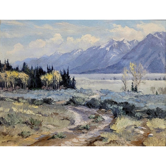 Bill Edward Freeman -Desert Mountain Landscape-Impressionist Oil ...