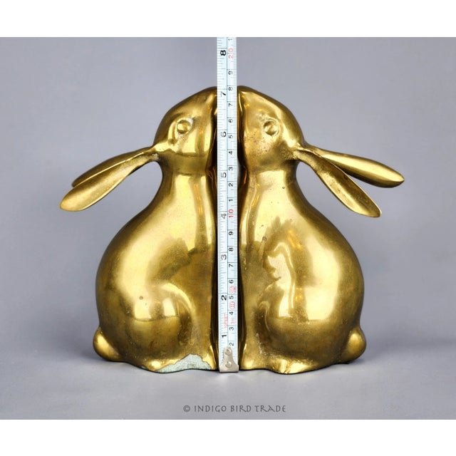 Mid 20th Century Brass Rabbit Bookends - a Pair | Chairish