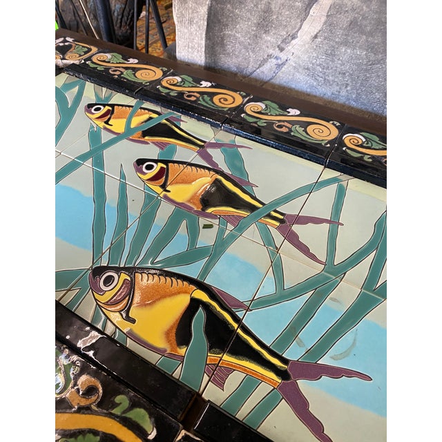 Unrivaled 1920's Gladding McBean Tile Company Fish Tile Mural With ...