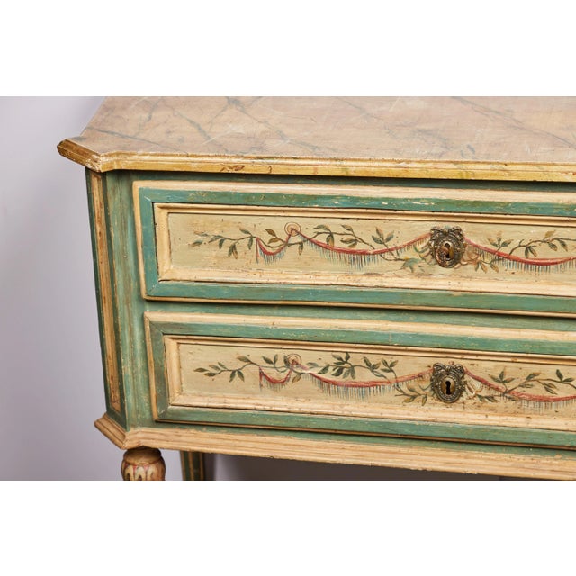Canted Corner, Painted Venetian Commode | Chairish