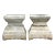 Vintage Boho Patinated Stone Carved Greek Key Pedestals. - a Pair ...