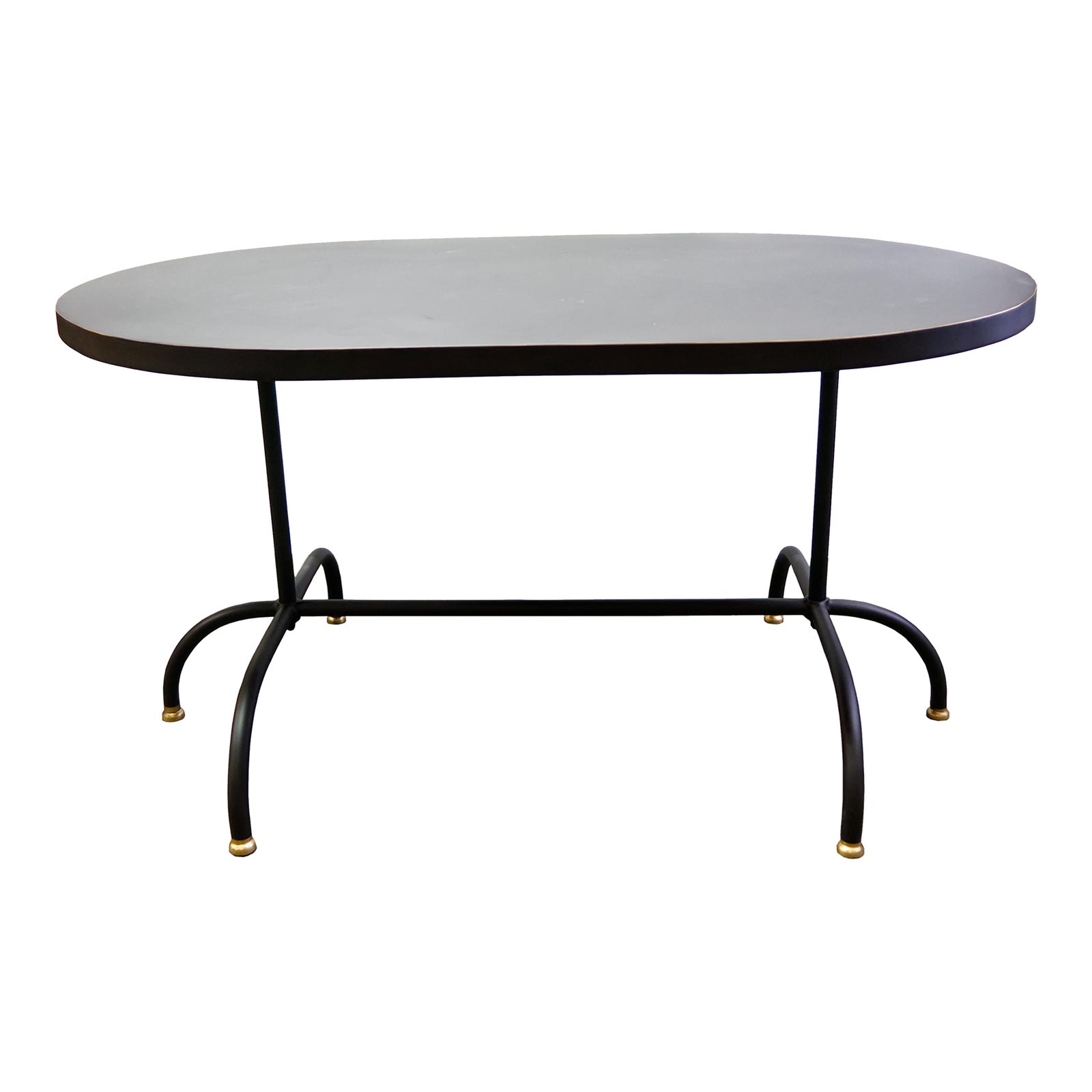 Contemporary Black Metal Cocktail Coffee Table | Chairish