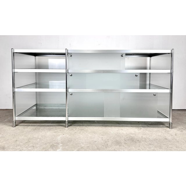 1990’s Modern Sec Shelf Storage System Credenza / Media Cabinet by ...
