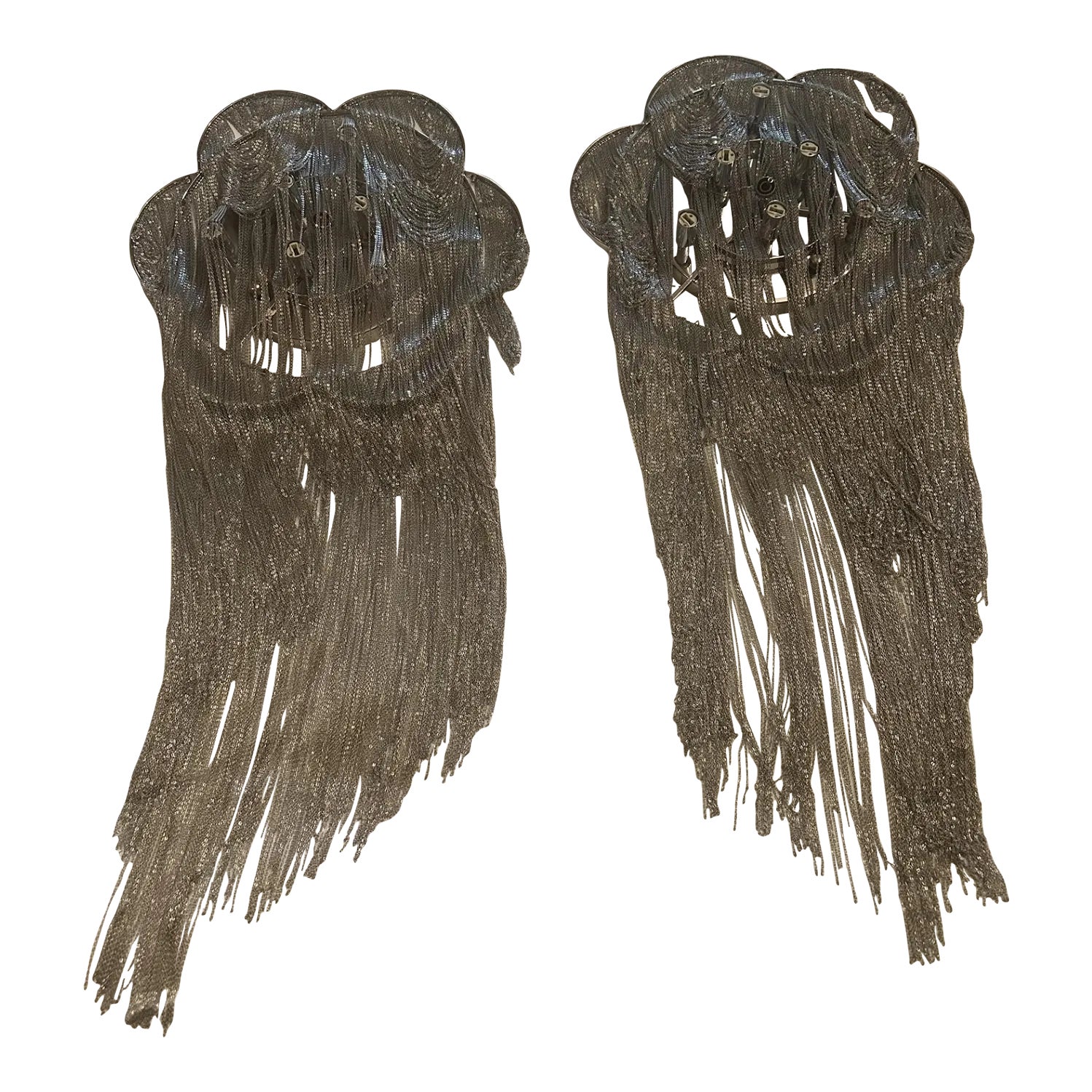 Cyan Design Silver Chain Lights, Pair | Chairish