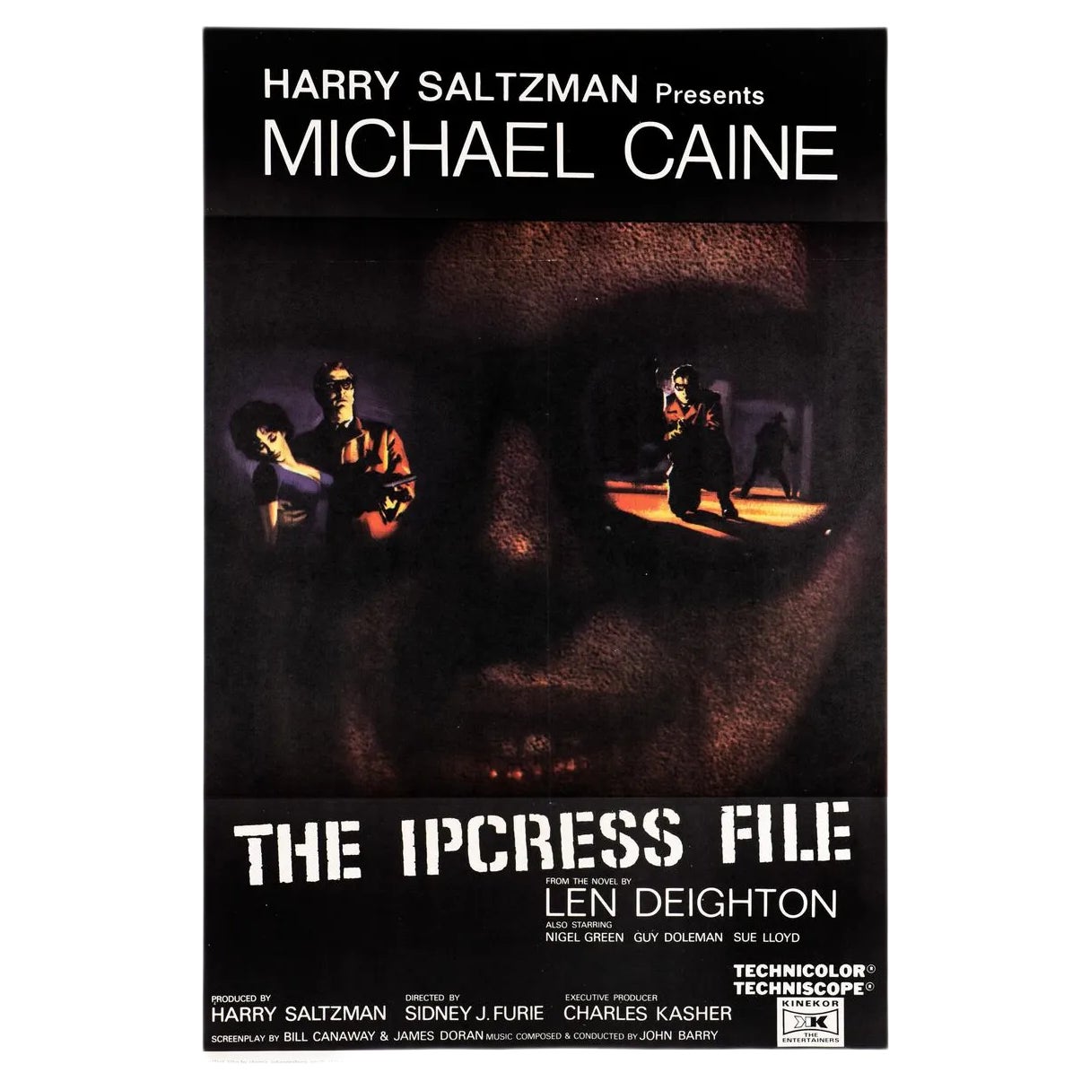 The Ipcress File Original Vintage Movie Poster, South African, 1965 ...