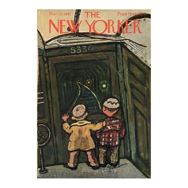 1947 Vintage New Yorker Cover, March 22, Abe Birnbaum Cover ...