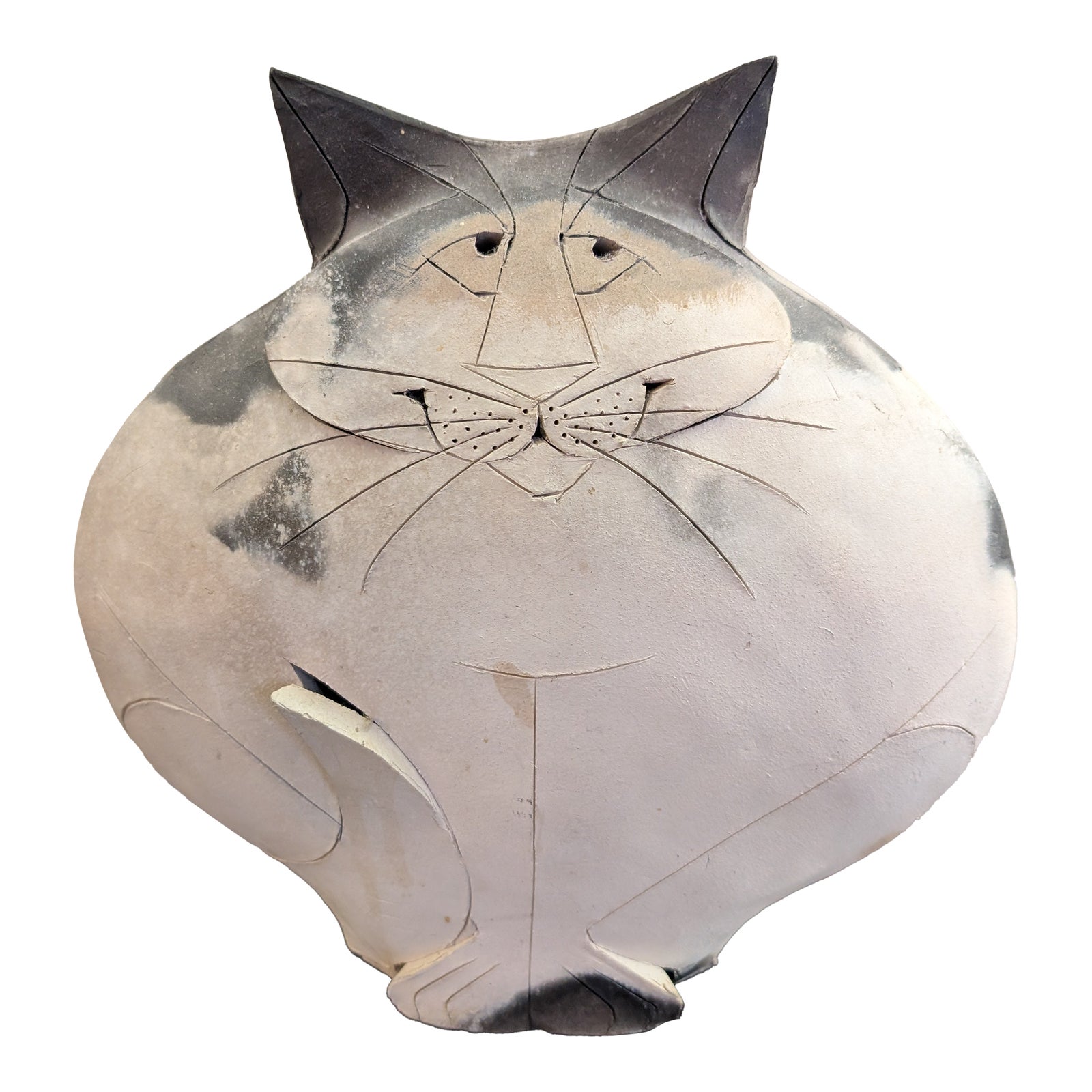 Mary Dewey Gates Signed Sitting Cat Original Studio Art Pottery ...