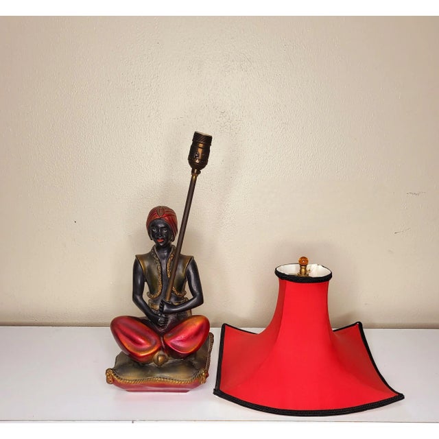1950 Genie Lamp With Original Shade | Chairish