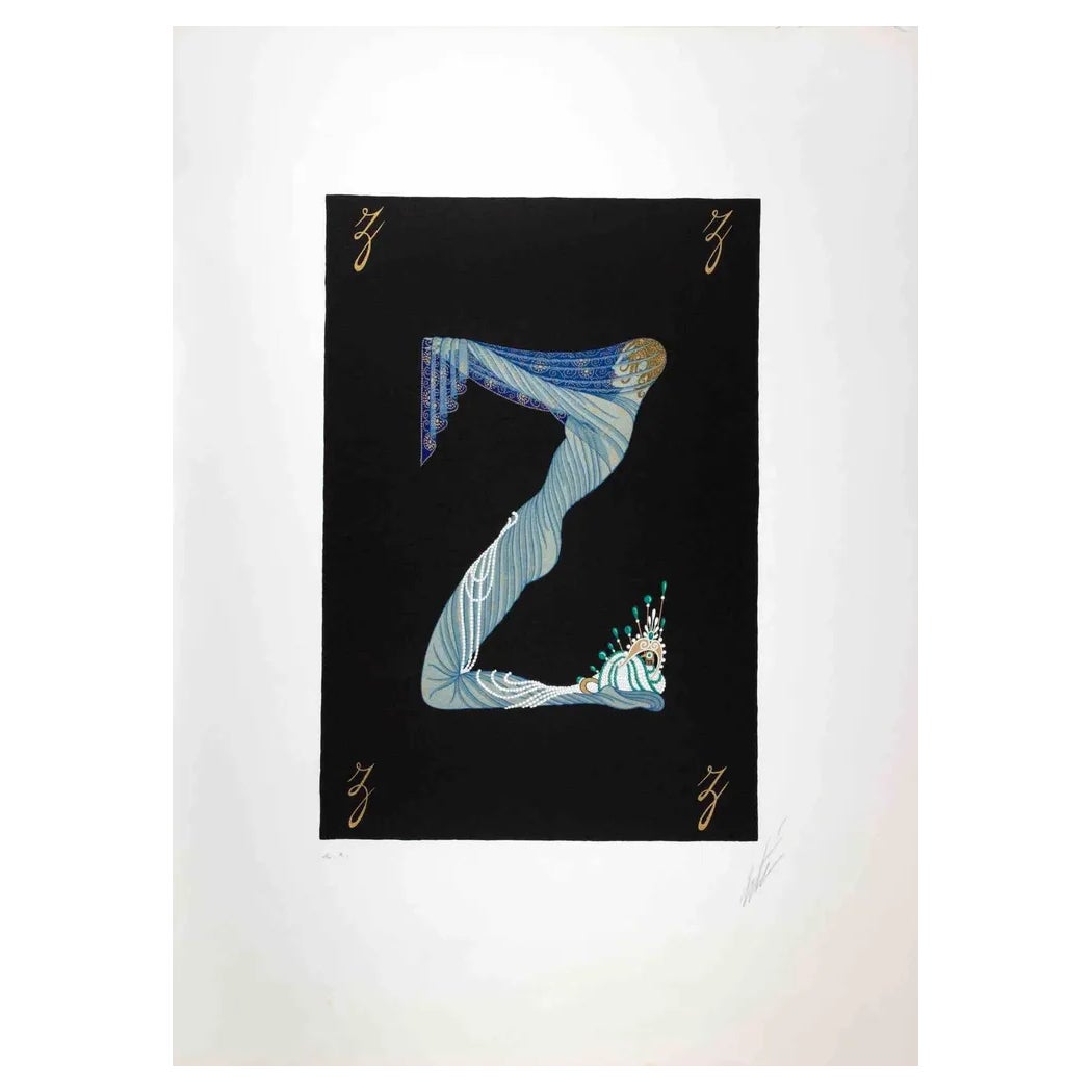 Erté, Letter Z, 1970s, Lithograph | Chairish