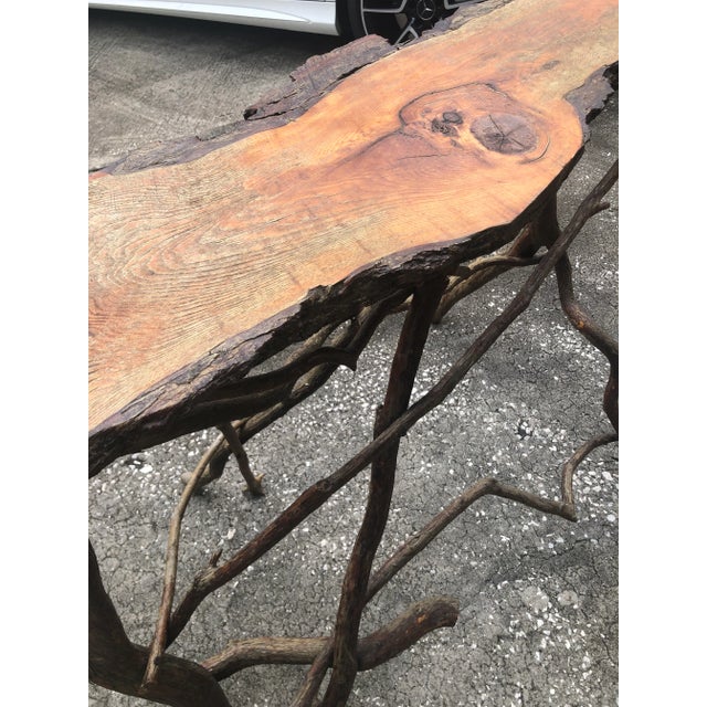 Vintage Twig Console Table | Chairish