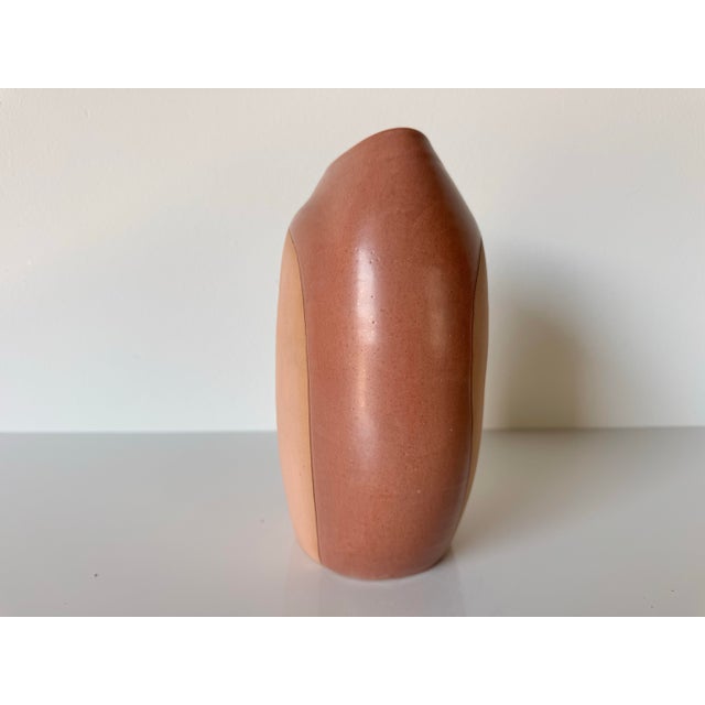 1980's Vintage Organic Studio Pottery Vase – Signed | Chairish