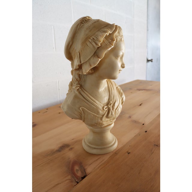 Signed French Bust Sculpture | Chairish