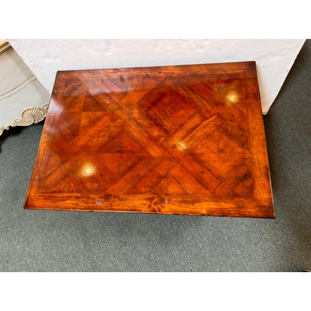 Vintage Mahogany Parquet Coffee Table | Chairish
