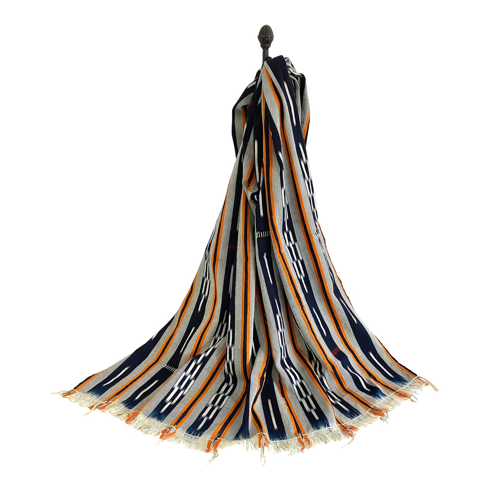 African Baule Textile Throw | Chairish