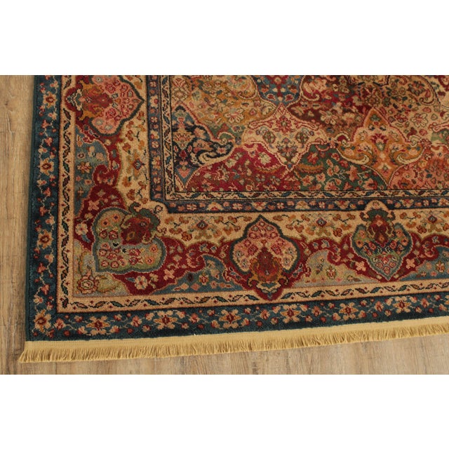 1990s Karastan Tea Wash Panel Wool Area Rug | Chairish