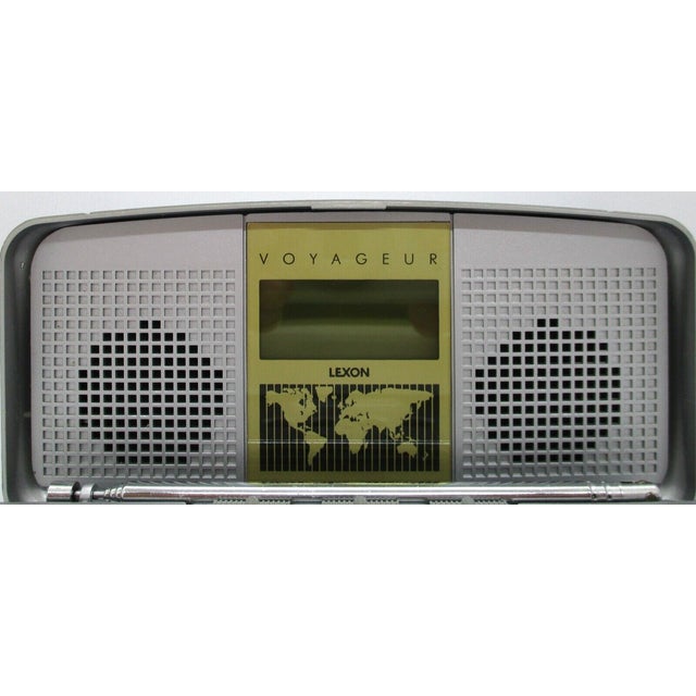 1990s Lexon Silver La 04 Voyageur 2 Alarm Clock Radio- Cyber Line ...
