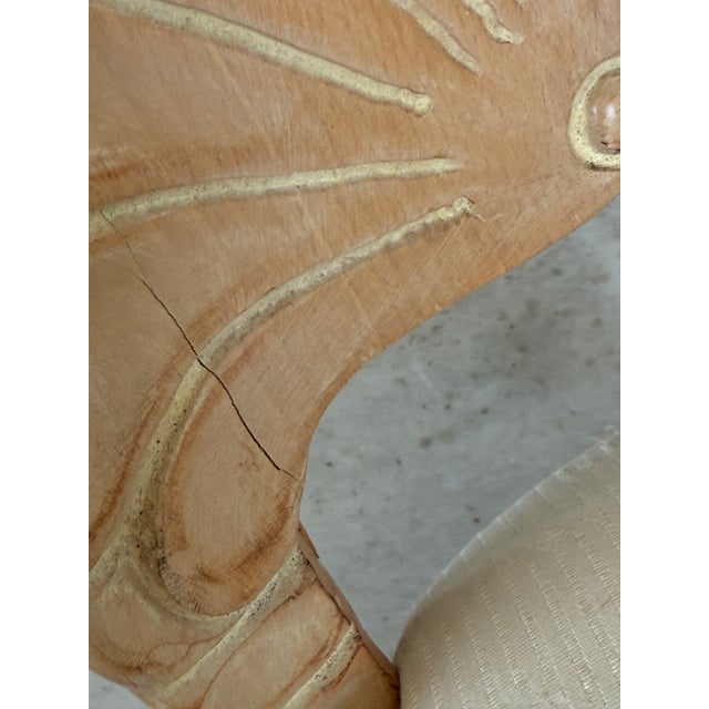 Set of Four Mid-20th Century Shell Carved Grotto Dining Chairs by Andre ...