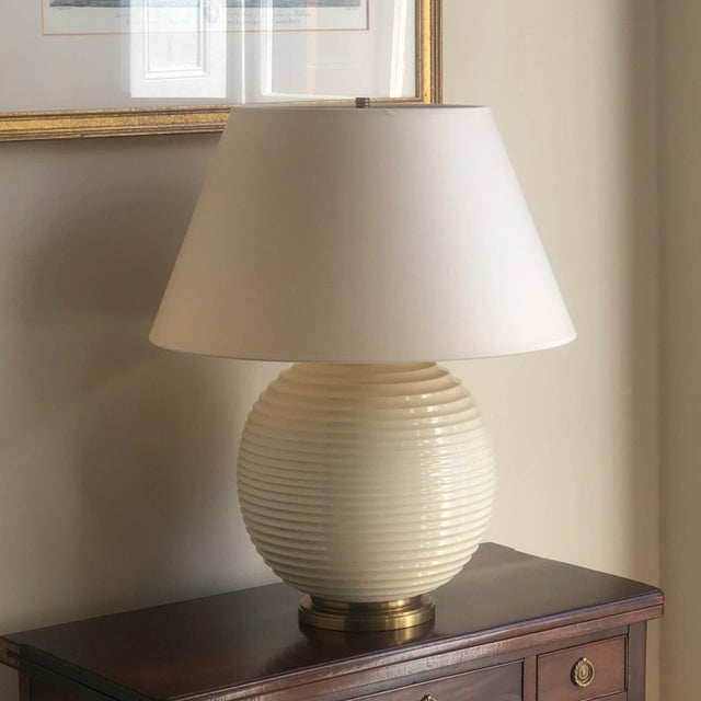Alexa Hampton for Visual Comfort Spherical Ribbed Table Lamp With ...