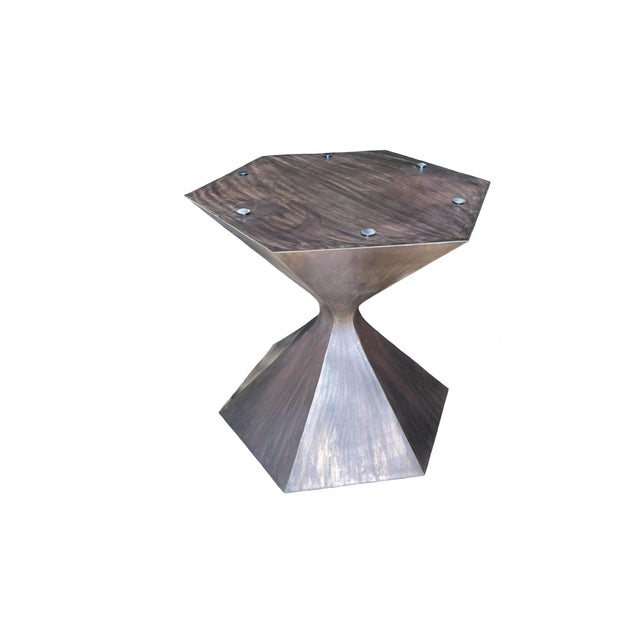 Invictus Steelworks Modern Round Pedestal Table Base | Chairish