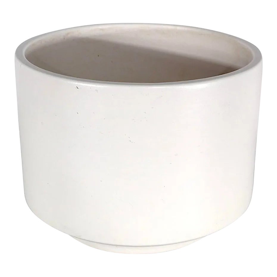 Vintage White on White Modernist Planter by Gainey C 1950/1960's | Chairish