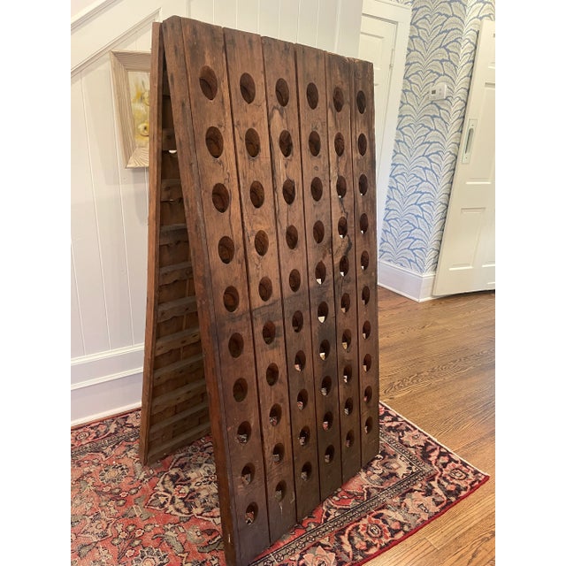 Early 20th Century Riddling Rack for Wine Bottles | Chairish