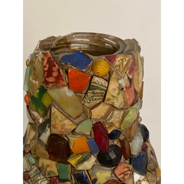 1930s Folk Art Mosaic Memory Bottle | Chairish