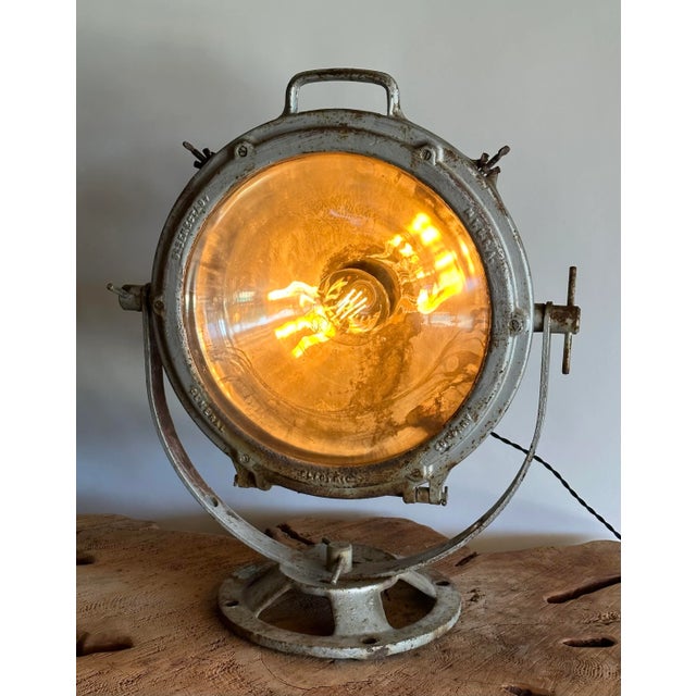 Vintage General Electric Nautical Ship Spotlight, Search Lamp 1940 ...