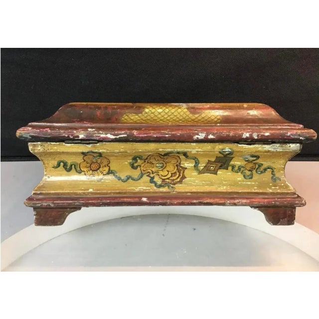 Early 20th Century Venetian Painted Valuables Box | Chairish