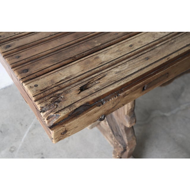 Rustic Antique Console Table | Chairish
