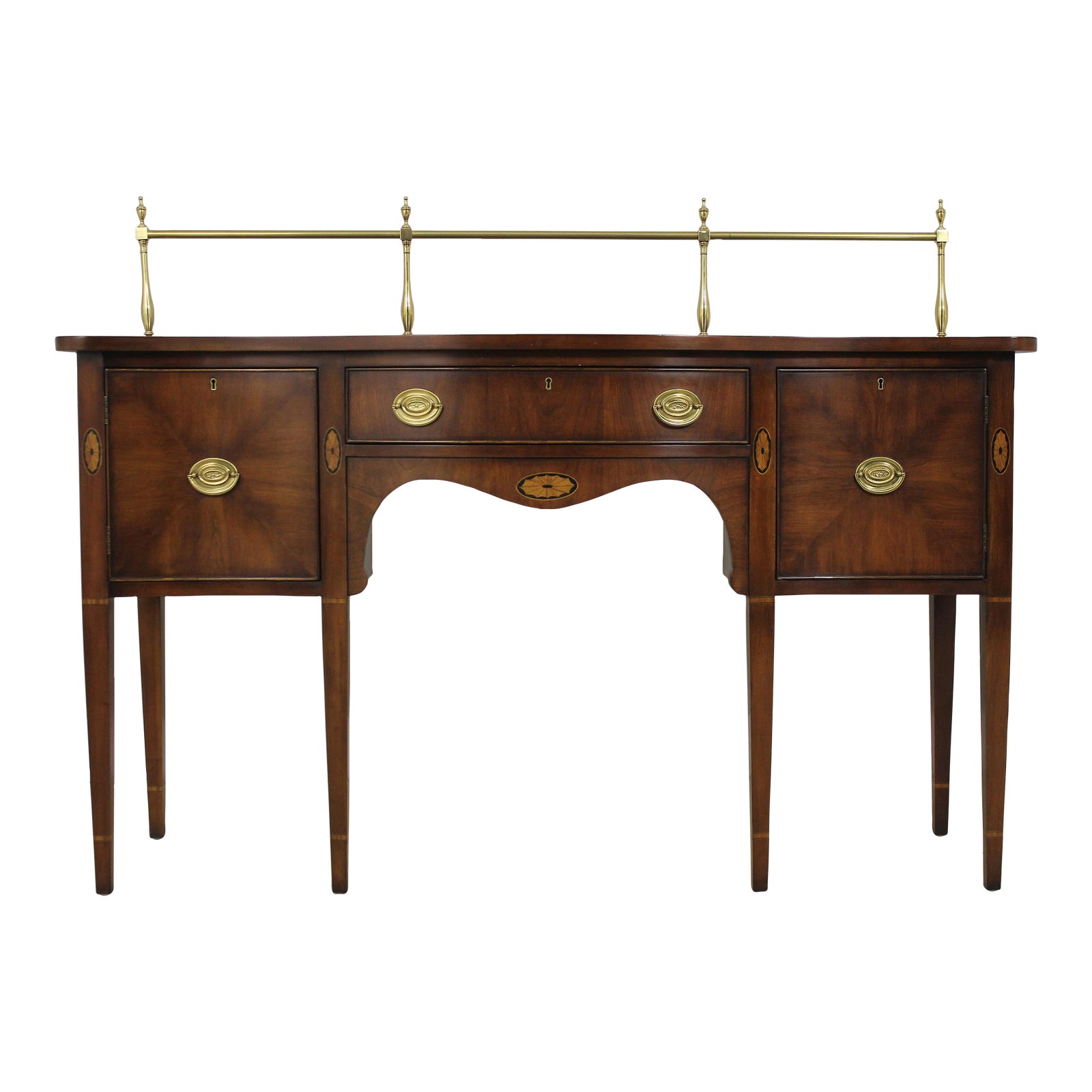 Statton Inlaid Cherry Federal Sideboard W. Gallery | Chairish